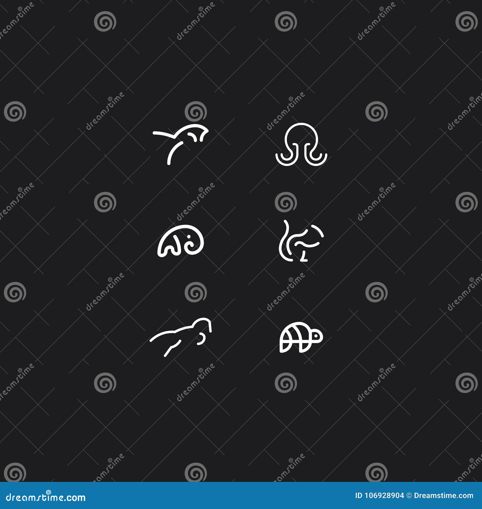 Cute Symbols Part 1 stock illustration. Illustration of minimal - 106928904