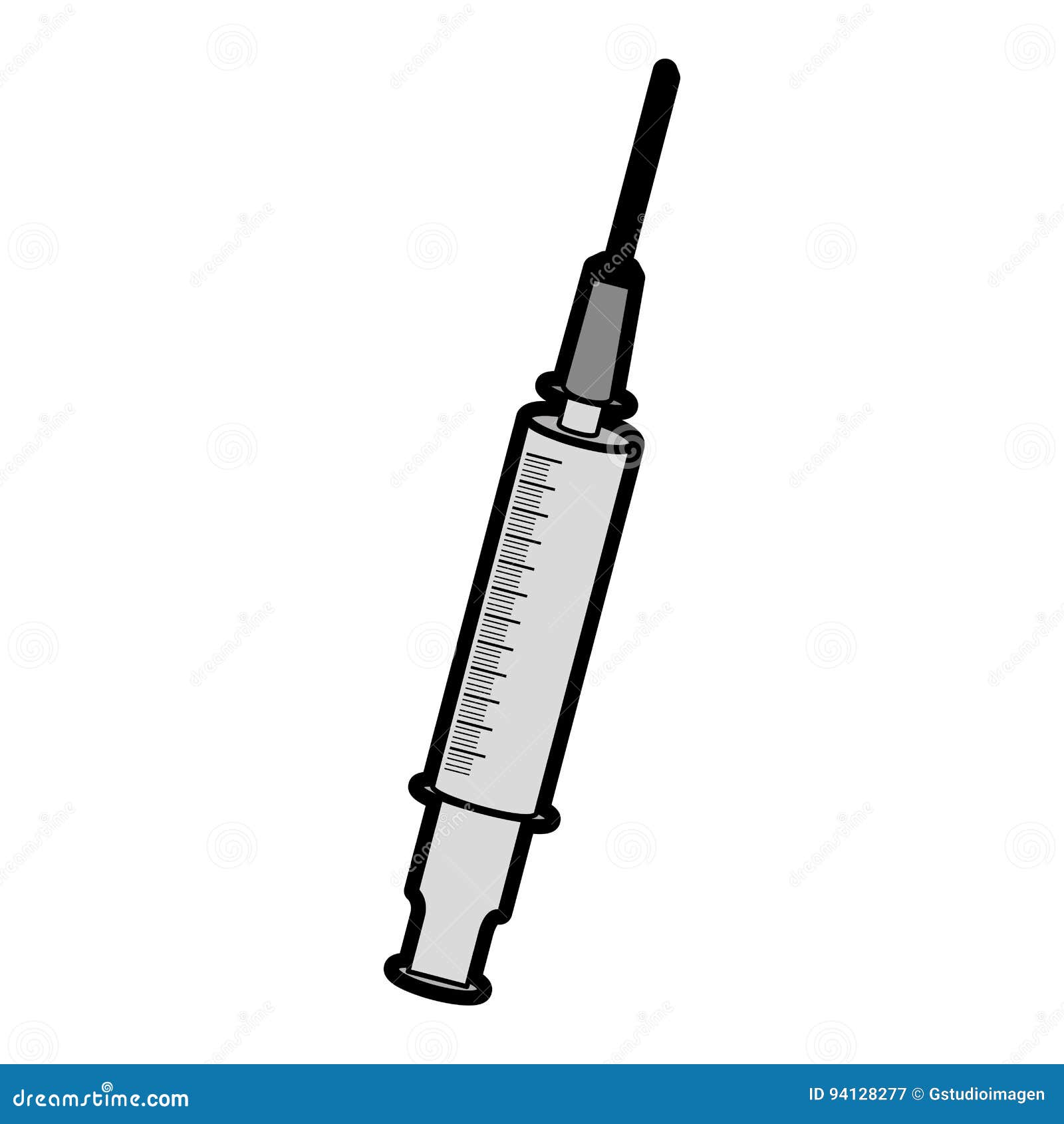 Cute syringe cartoon stock vector. Illustration of medicament - 94128277