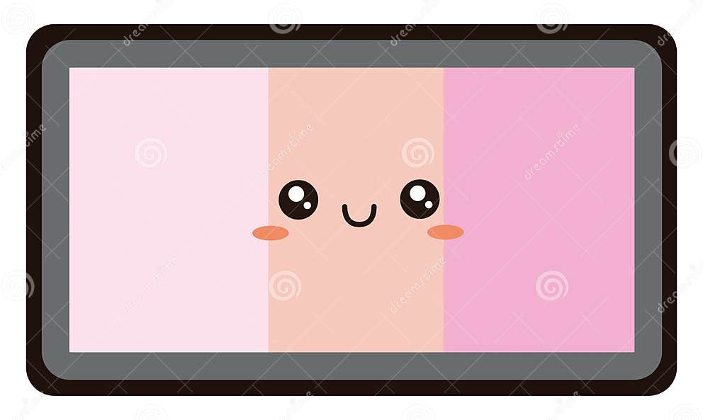 Cute Tablet, Illustration, Vector Stock Vector - Illustration of ...