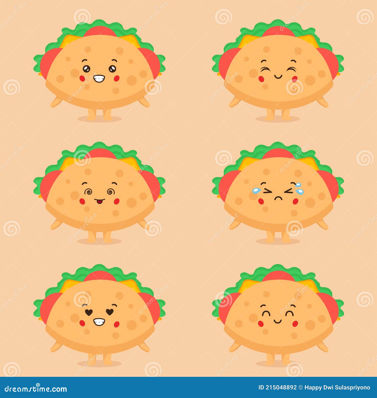 Cute Taco Icon, Cartoon Style | CartoonDealer.com #210962817
