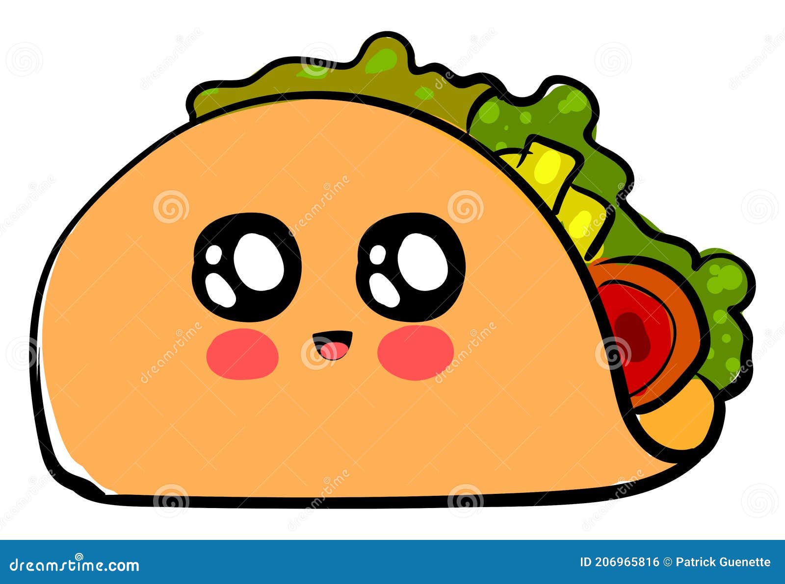 Cute Taco Icon, Cartoon Style | CartoonDealer.com #210962817