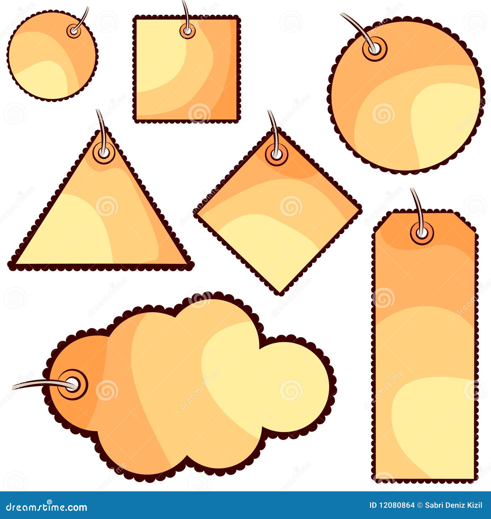 Cute tags stock vector. Illustration of sale, sign, purchase - 12080864