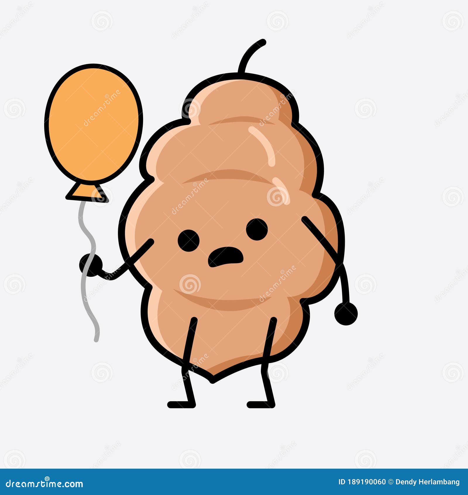 Cute Tamarind Fruit Mascot Vector Character Stock Vector - Illustration ...