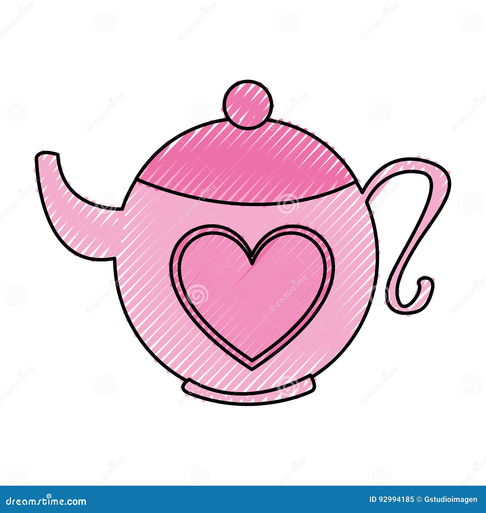 Cute teapot isolated icon stock vector. Illustration of dishware - 92994185