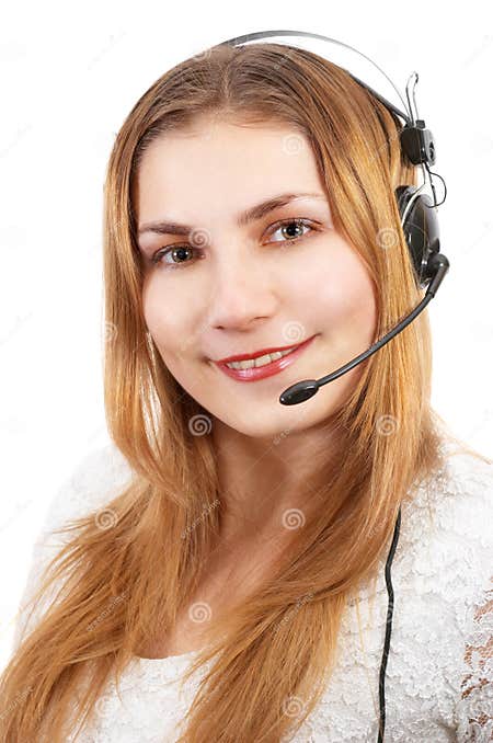 Cute techsupport girl stock image. Image of business, human - 1930741