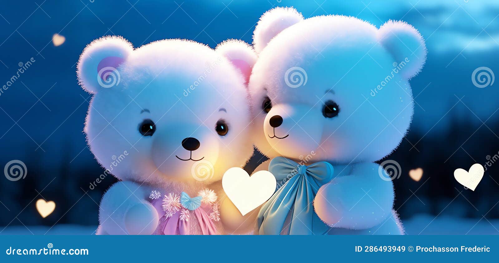 Cute Teddy Bear, AI Generated Stock Image - Image of cuddly, panoramic ...