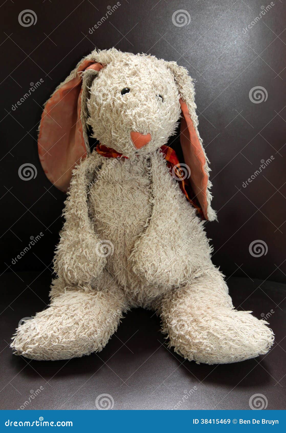 Cute Teddy Bear Sitting on a Leather Chair Stock Image - Image of heart ...