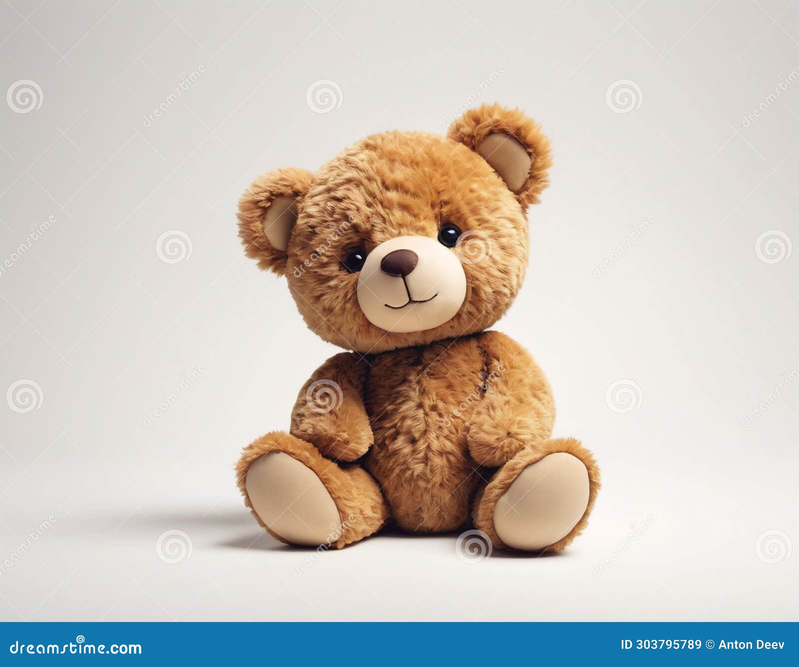 Cute Teddy Bear. Soft Plush Toy Stock Illustration - Illustration of ...