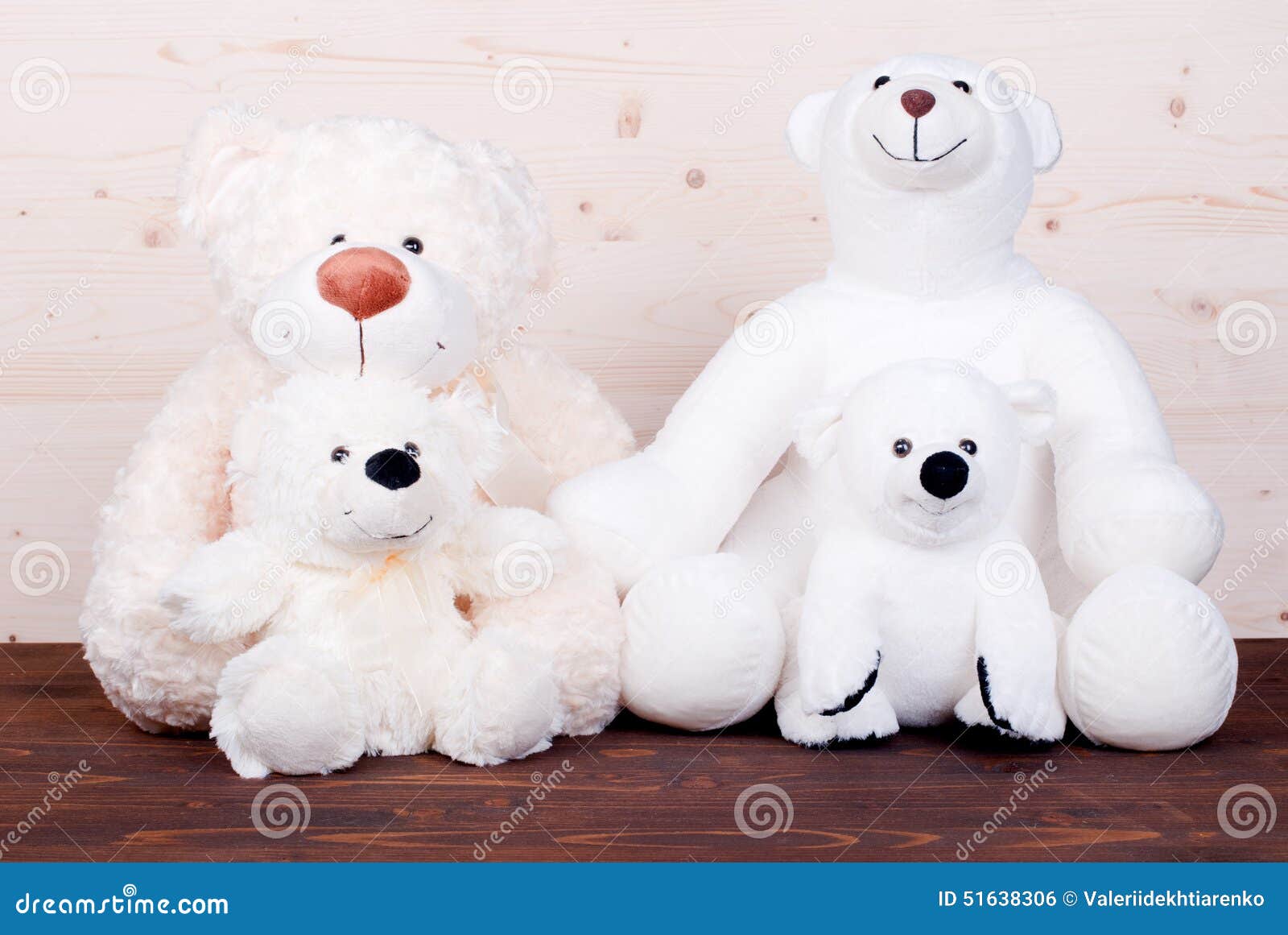 Cute Teddy Bear Toy on the Board Top View Stock Photo - Image of brown ...