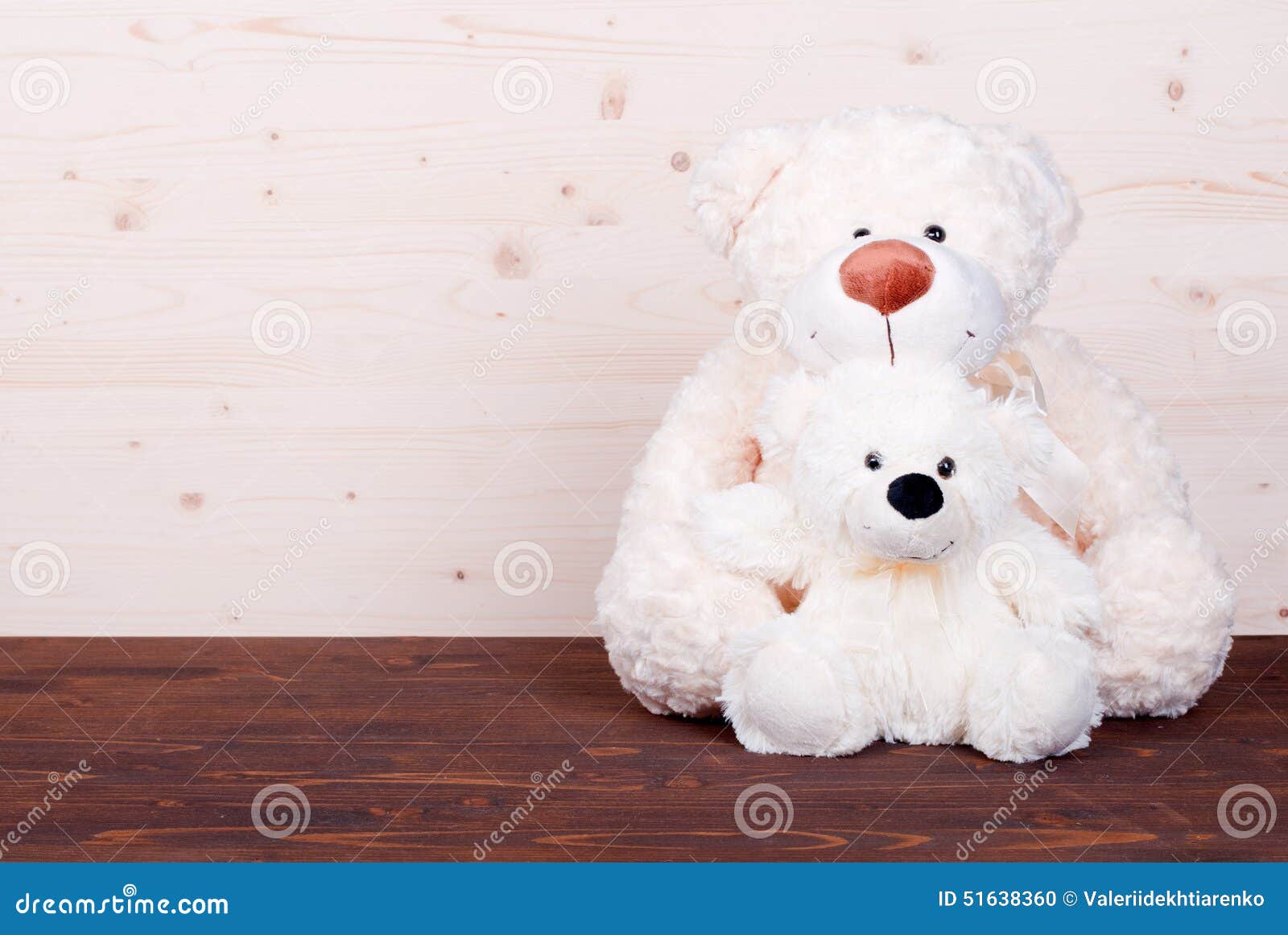 Cute Teddy Bear Toy on the Board Top View Stock Photo - Image of green ...