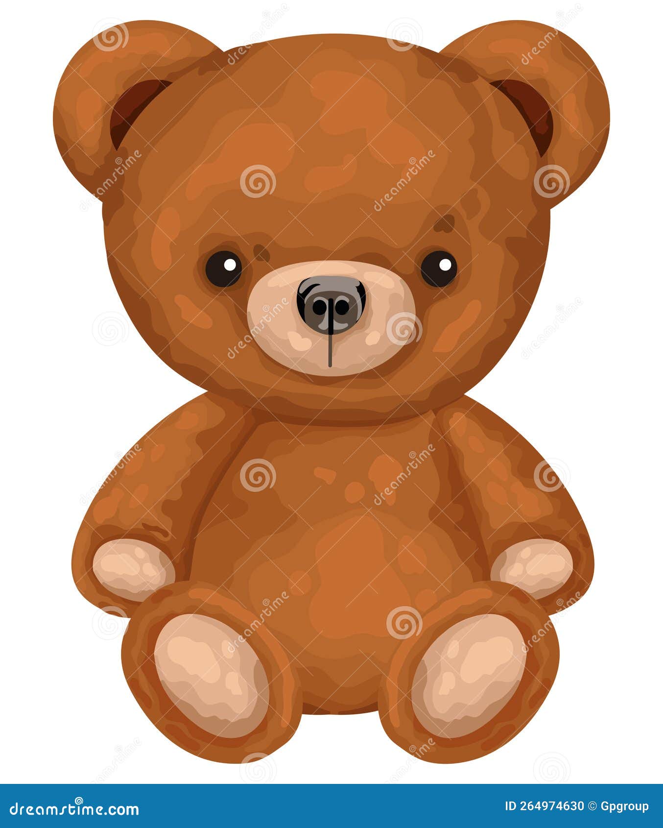 Cute teddy design stock vector. Illustration of undomesticat - 264974630