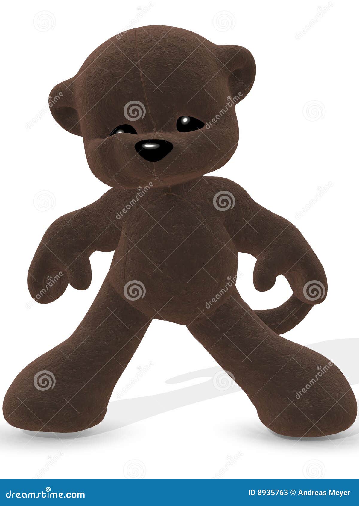 Cute Teddy - Toon Figure stock illustration. Illustration of comic ...