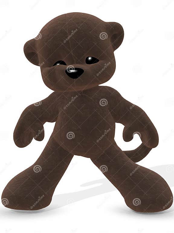 Cute Teddy - Toon Figure stock illustration. Illustration of comic ...