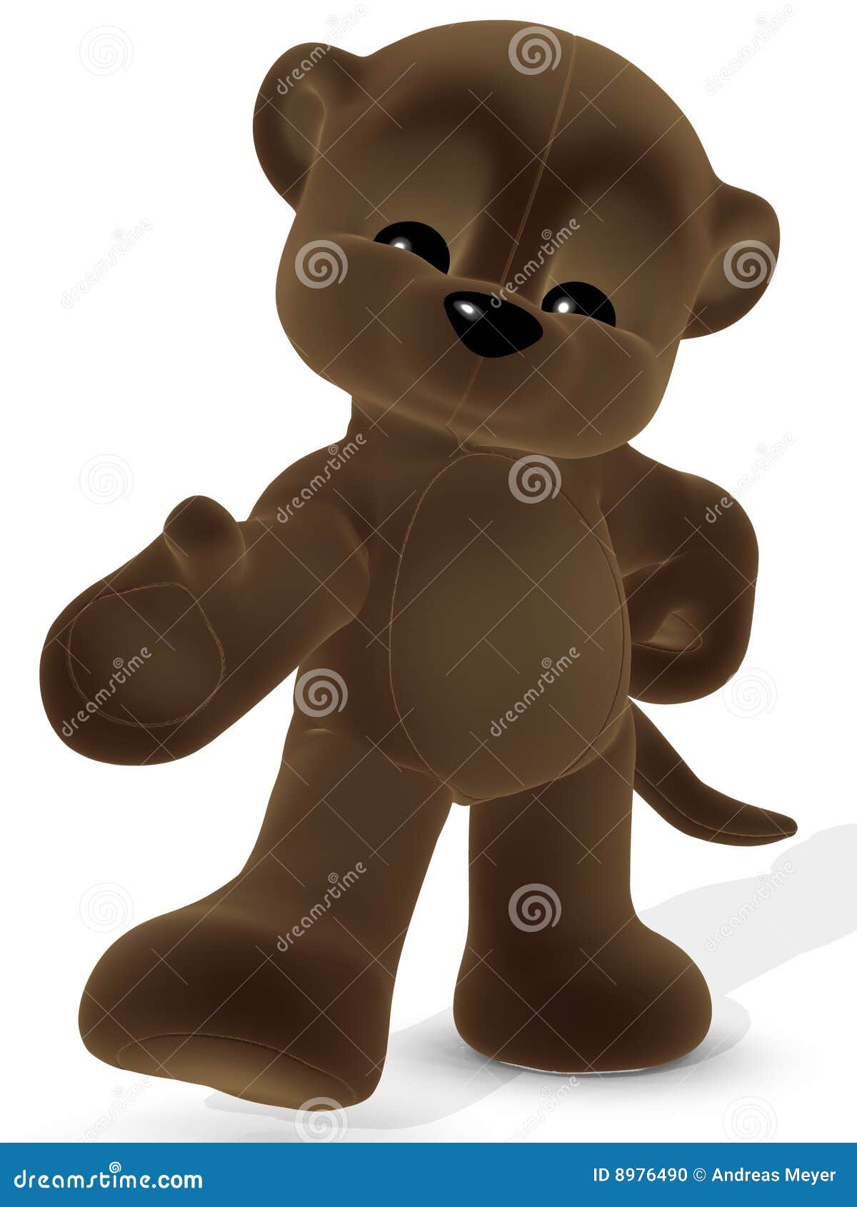 Cute Teddy - Toon Figure stock illustration. Illustration of poser ...