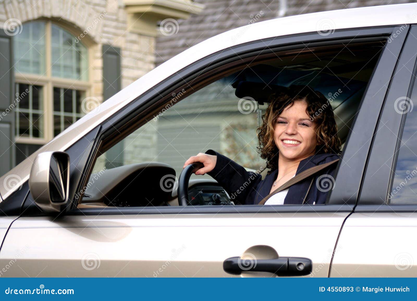 Cute Teen in Car stock image. Image of person, driver - 4550893