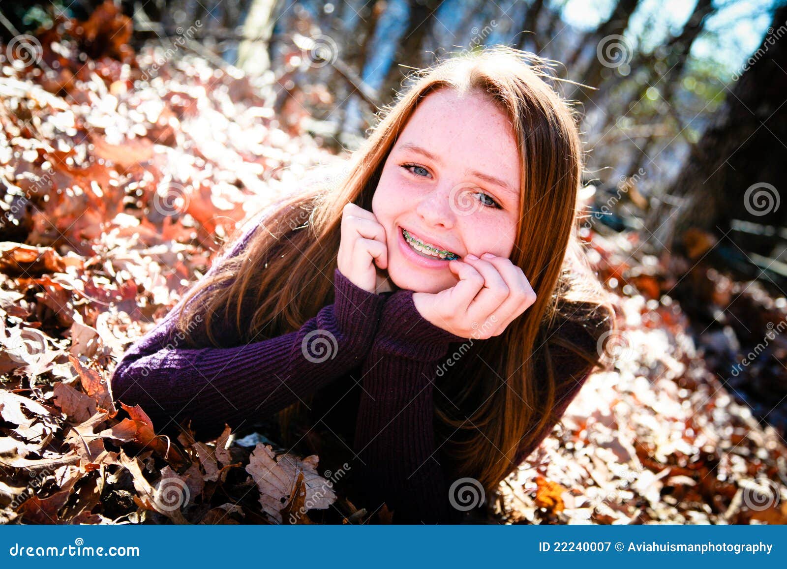 Cute Teen Happy Outdoors stock image. Image of fresh - 22240007