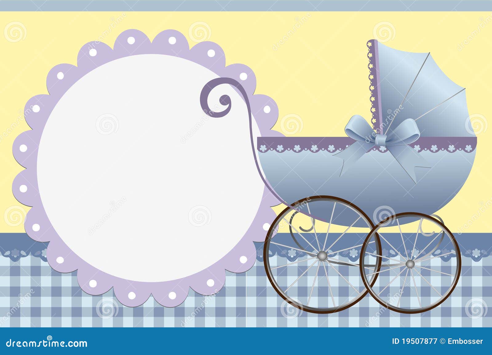 Cute Template for Baby S Card Stock Vector - Illustration of banner ...