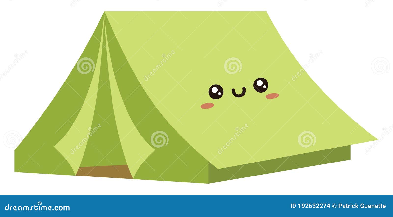Cute Tent Silhouette Vector Illustration | CartoonDealer.com #217498476