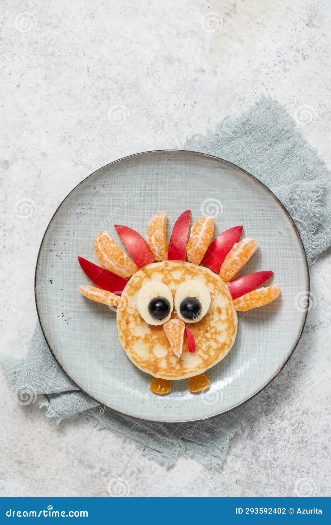Cute Thanksgiving Turkey Pancake Stock Photo - Image of kids, food ...