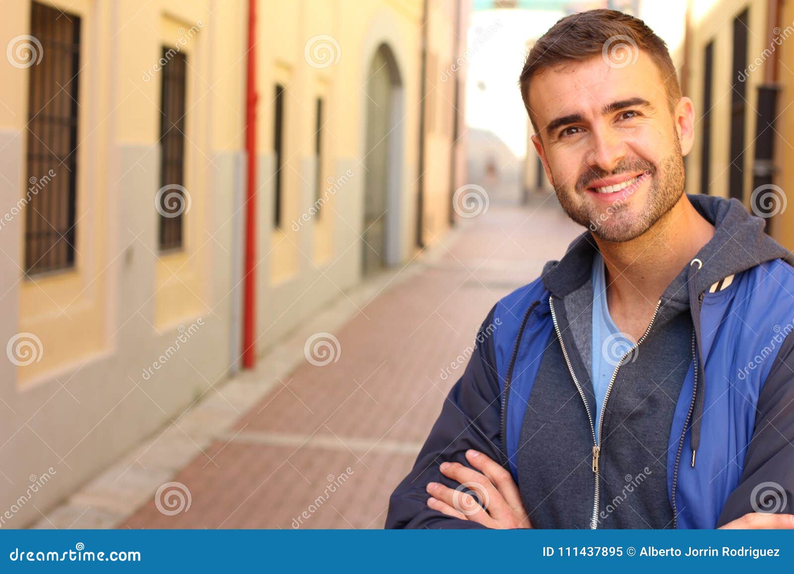 Cute Thirty Years Old Man Smiling Stock Image - Image of adult, bristle ...
