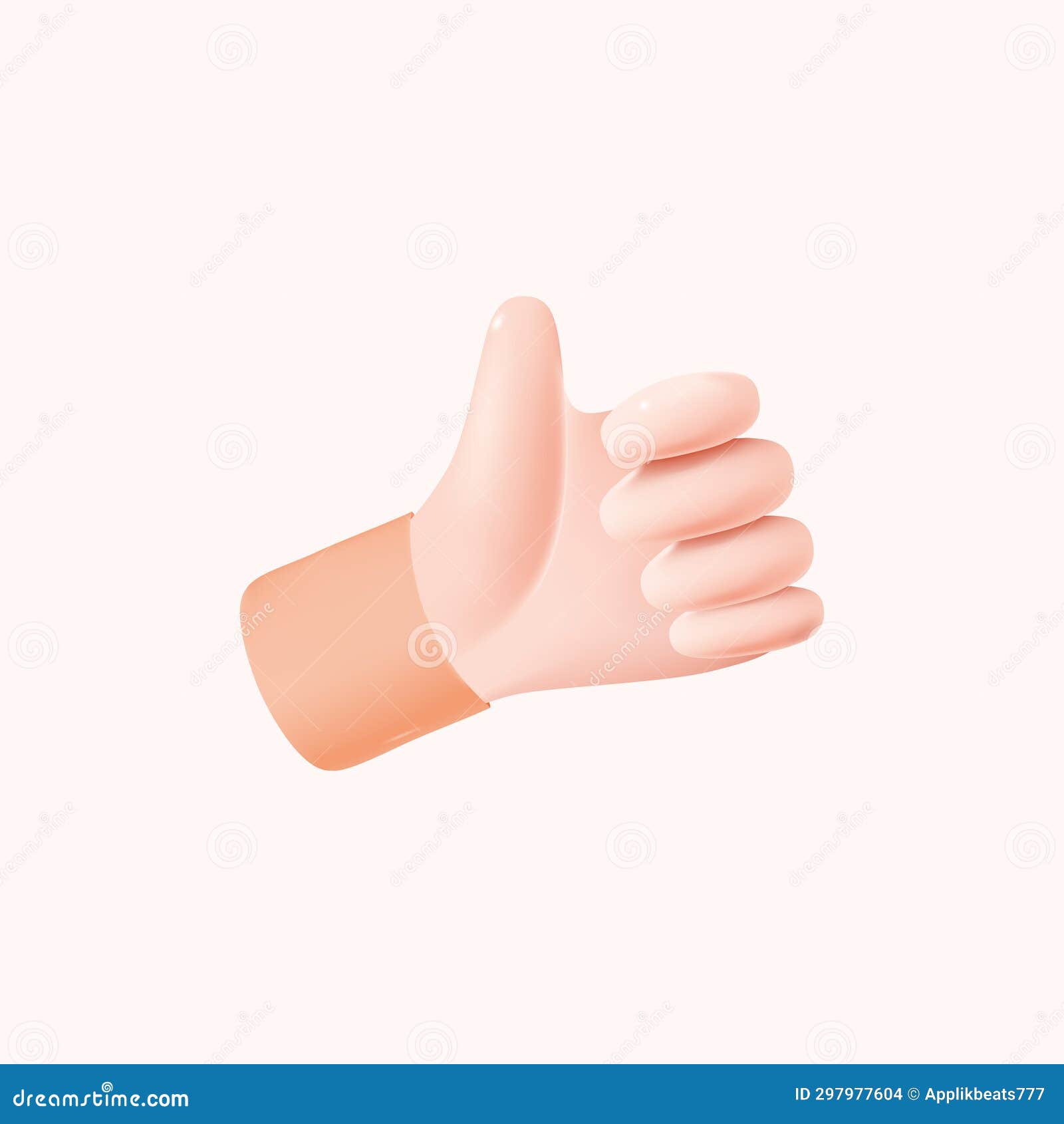 Cute Thumbs Up And Down Hand Symbol Cartoon Doodle Clip Art. Hand Drawn ...
