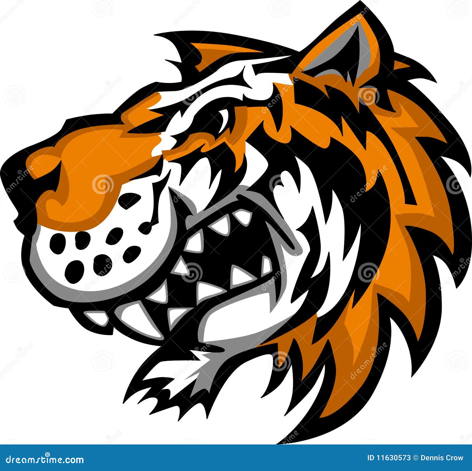 Cute Tiger Mascot Logo stock vector. Illustration of sports - 11630573