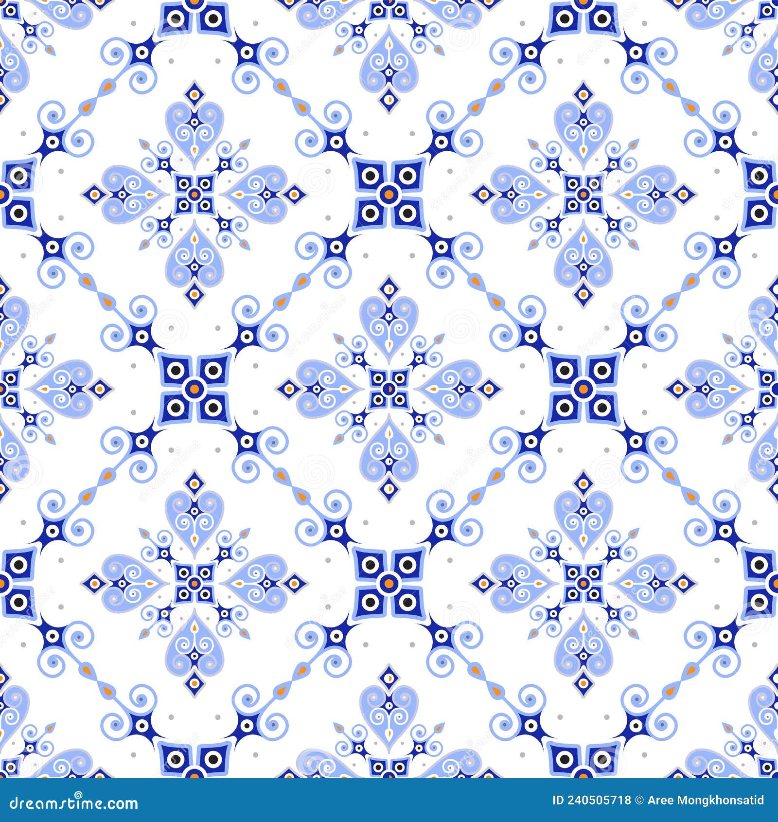 Cute tile pattern stock vector. Illustration of patchwork - 240505718