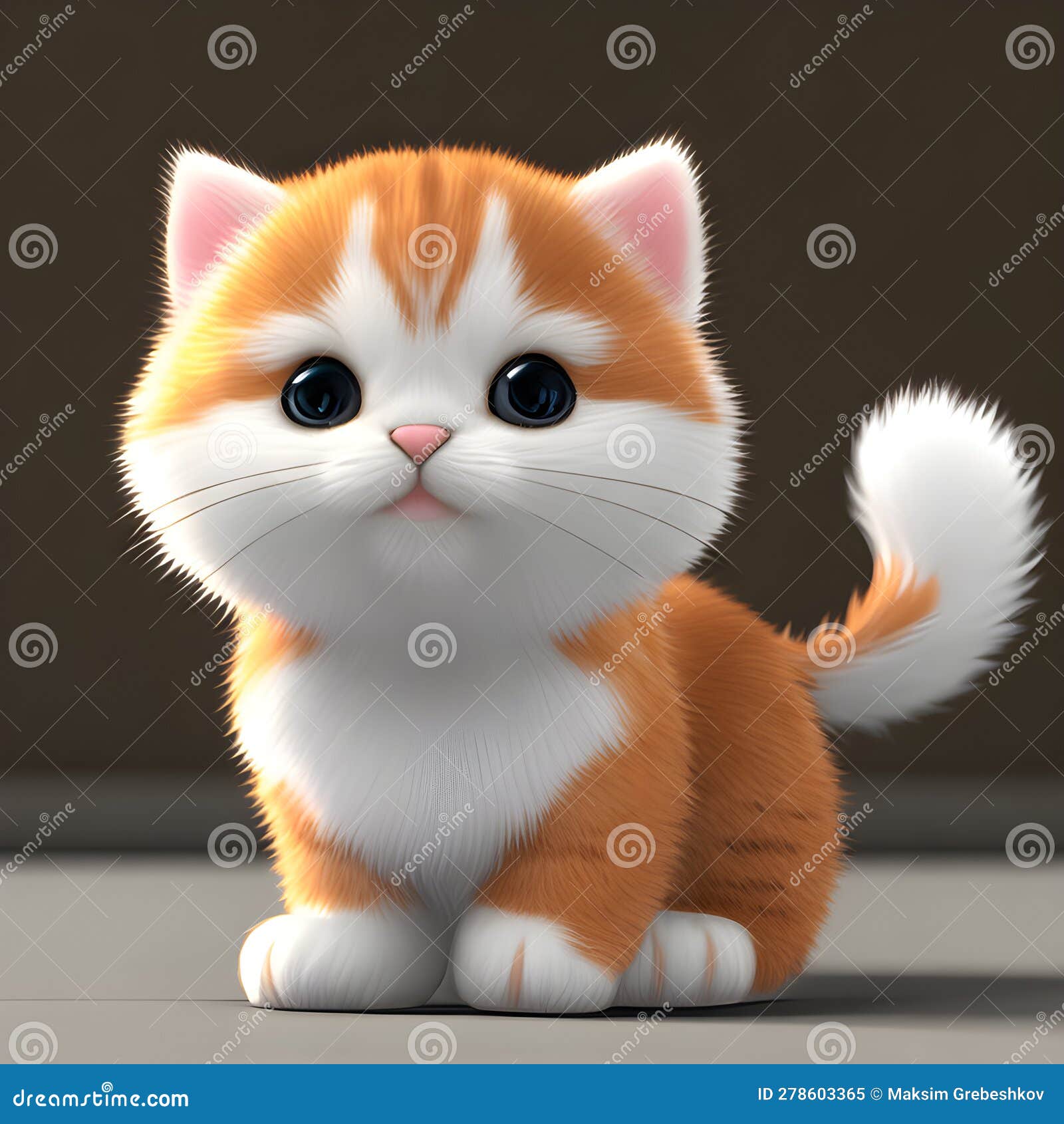 Cute Tiny Kitty Corgi Cub , Generative AI Stock Illustration ...