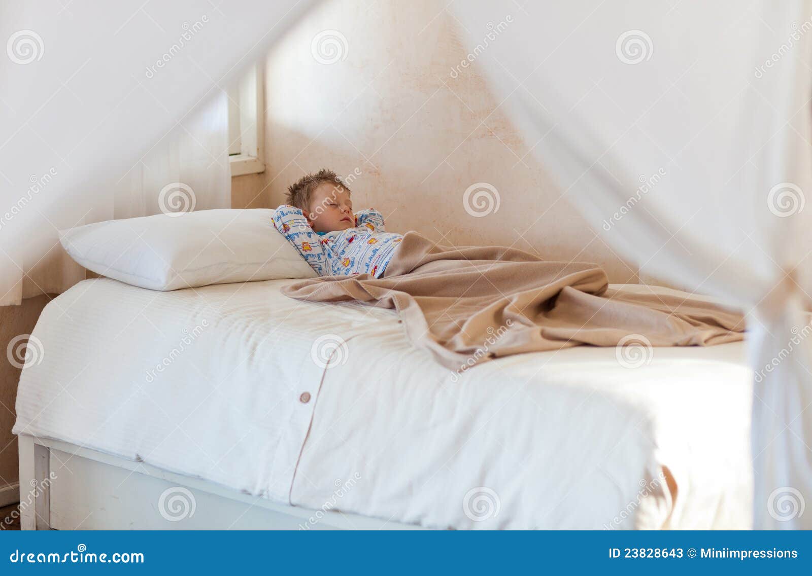 Cute Toddler Boy Taking a Nap Stock Image - Image of comfortable ...