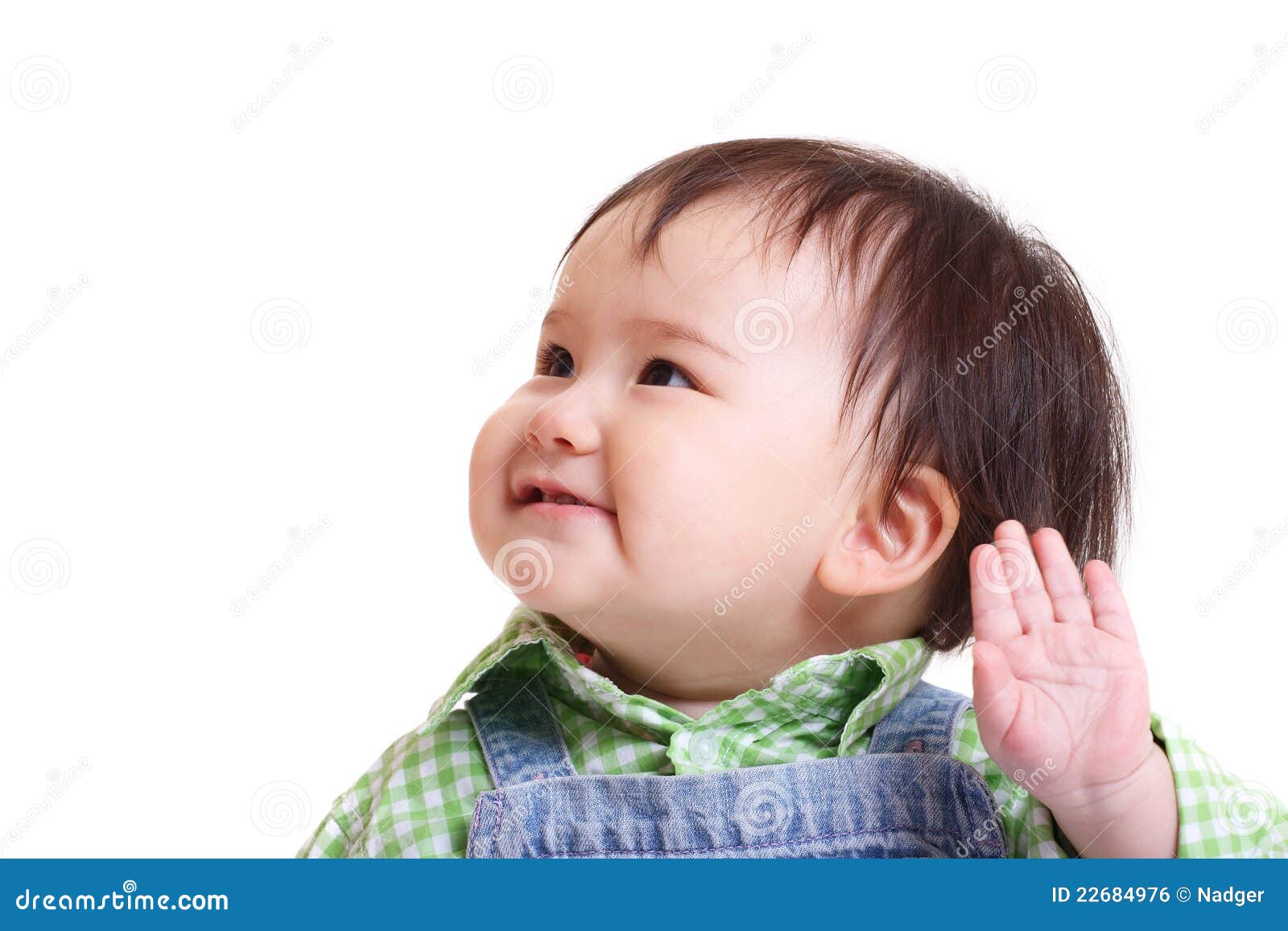 Cute toddler waving stock photo. Image of childhood, innocent - 22684976