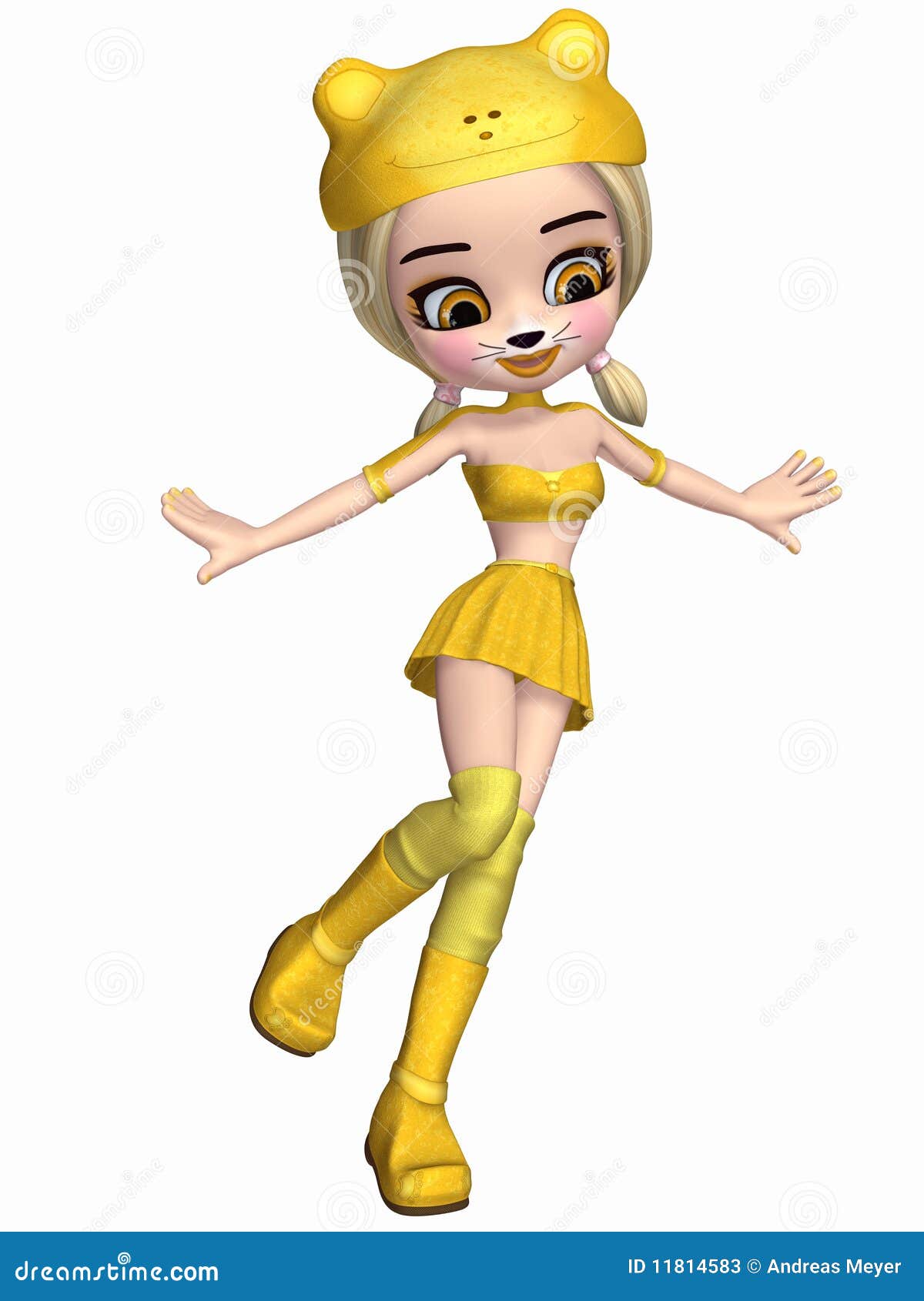 Cute Toon Figure stock illustration. Illustration of digital - 11814583