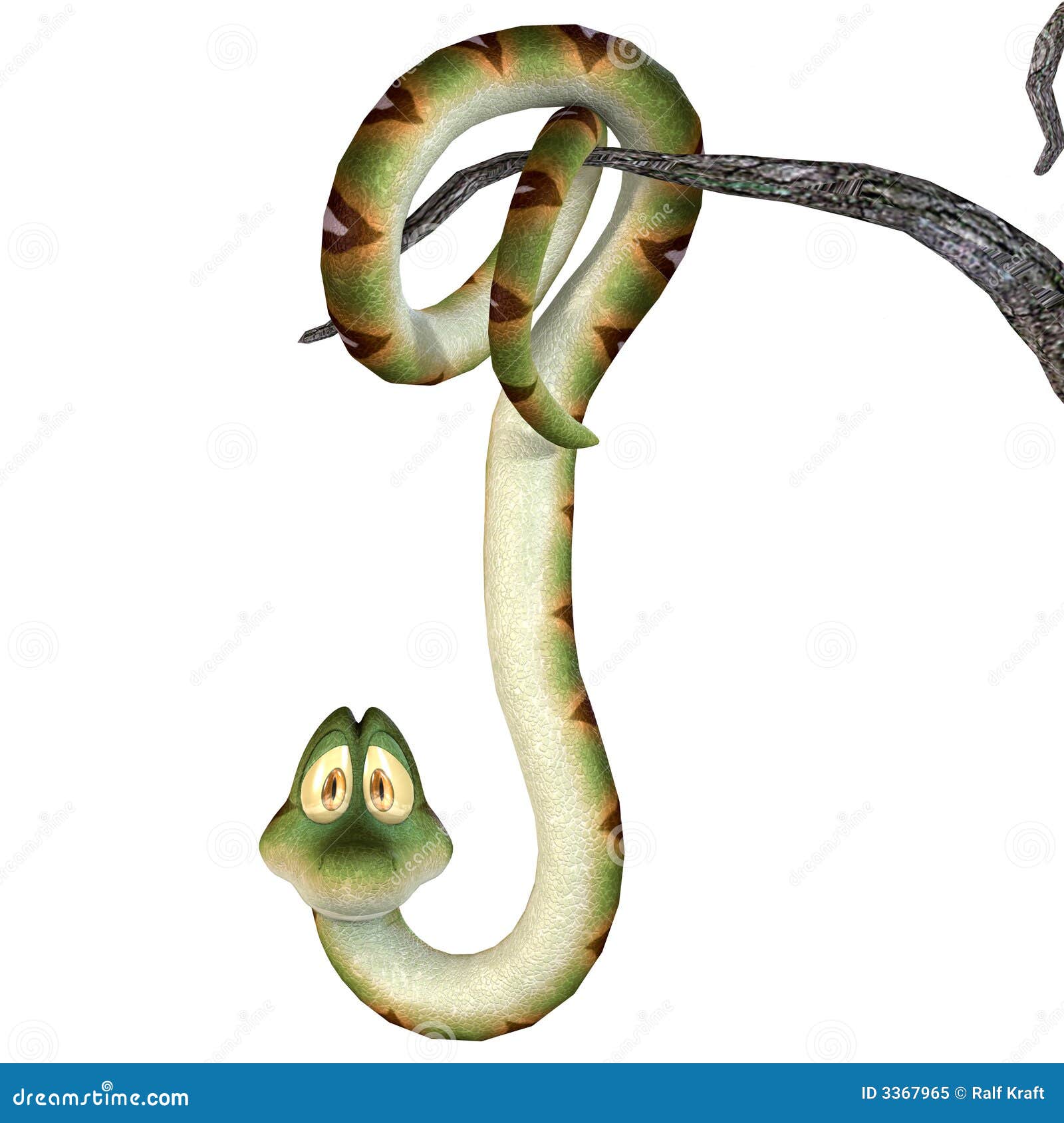 Cute Toon Snake #03 stock illustration. Illustration of cling - 3367965