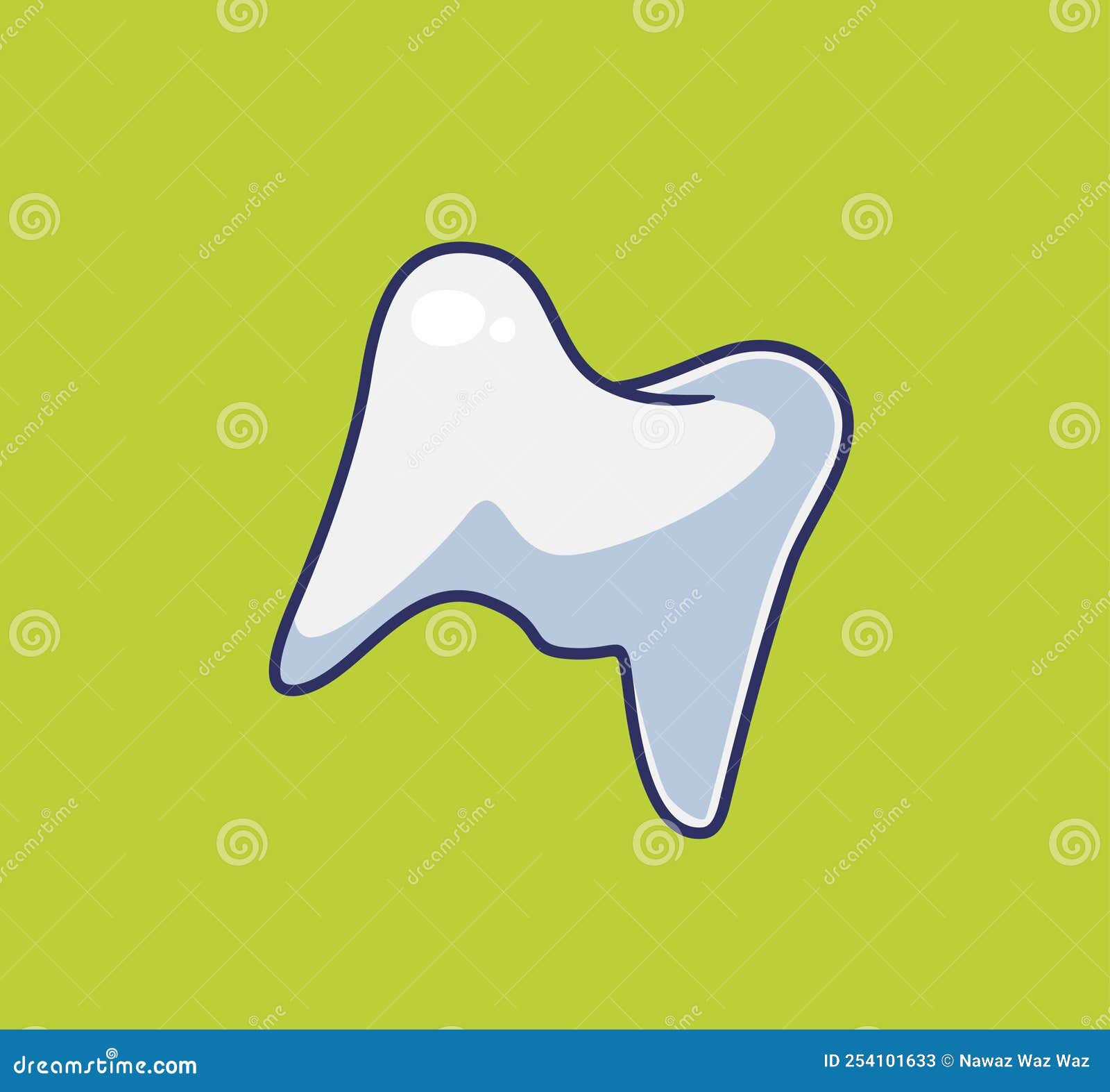 Cute Tooth Logo for a Dentist Stock Illustration - Illustration of ...