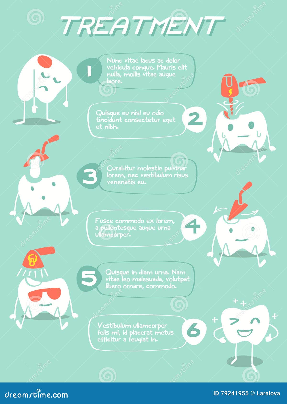 Tooth Treatment Symbol Puzzle Cartoon Vector | CartoonDealer.com #41126841