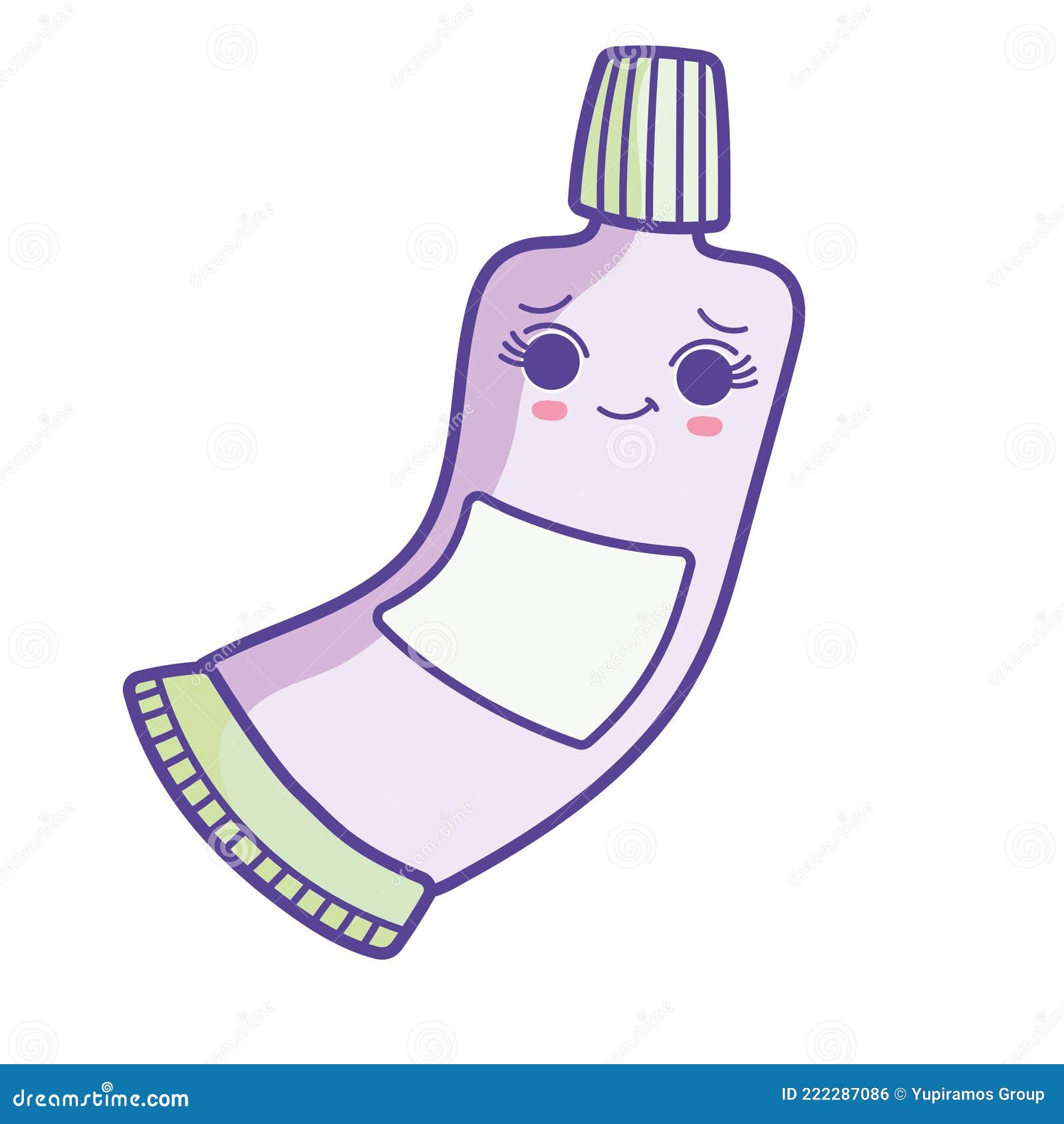 Cute toothpaste kawaii stock vector. Illustration of kawaii - 222287086
