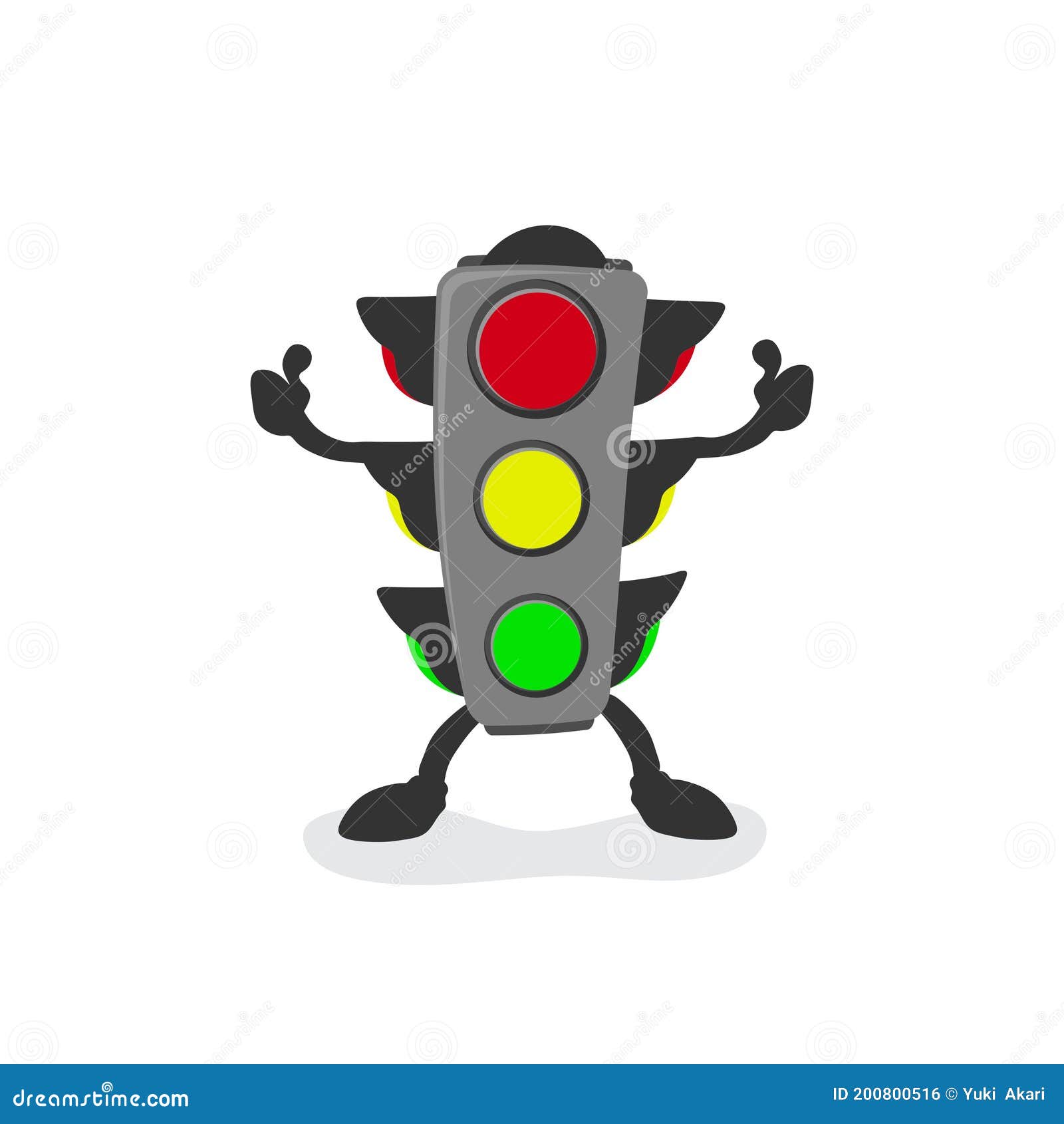 Set Of Cute Traffic Light Mascot Royalty-Free Cartoon | CartoonDealer ... Set Of Cute Traffic Light Mascot Royalty-Free Cartoon | CartoonDealer ...