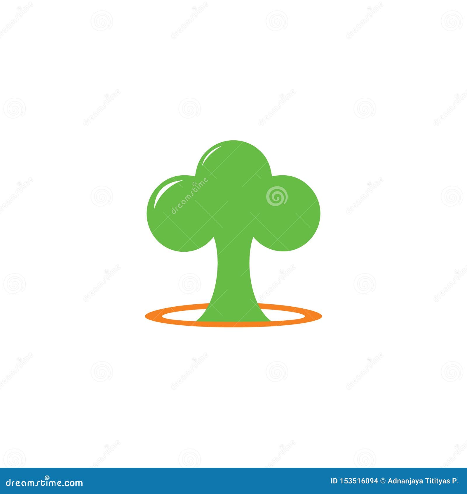 Cute tree symbol vector stock vector. Illustration of collection ...