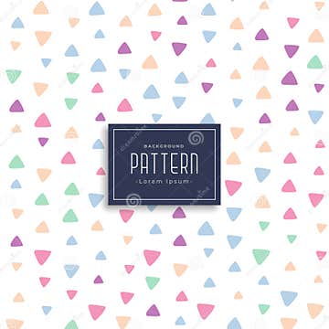 Cute Triangle Patterns Vector Background Stock Vector - Illustration of ...