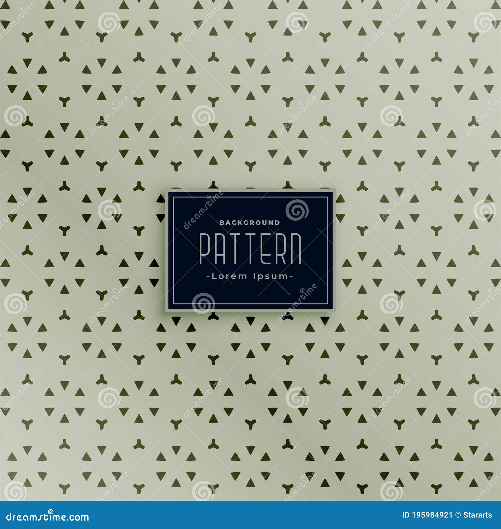 Cute Triangle Shape Pattern Background Design Stock Vector ...