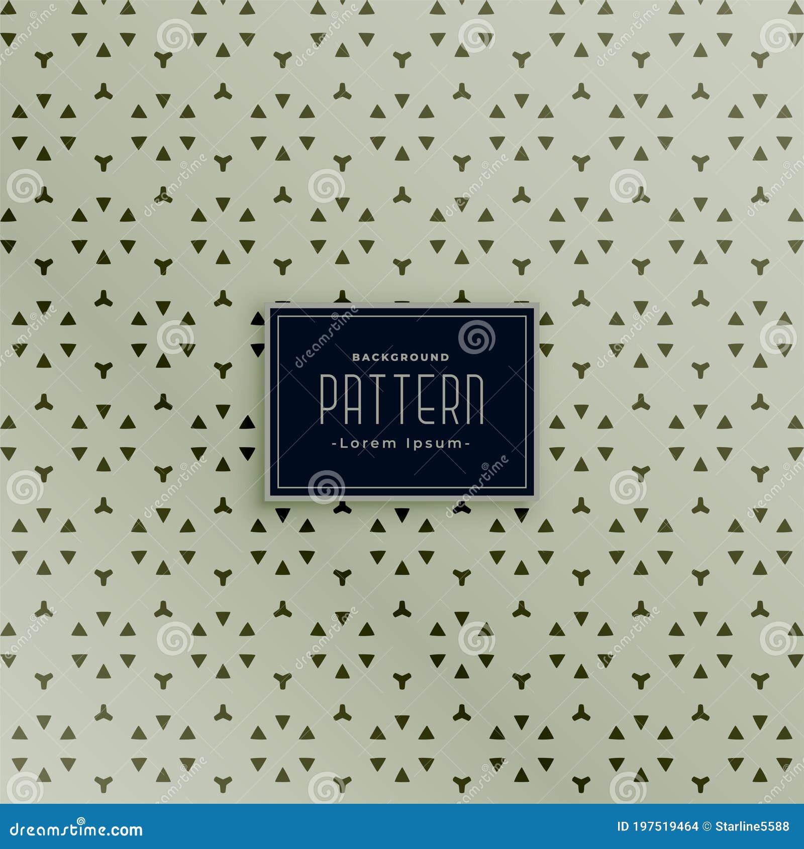 Cute Triangle Shape Pattern Background Design Stock Vector ...