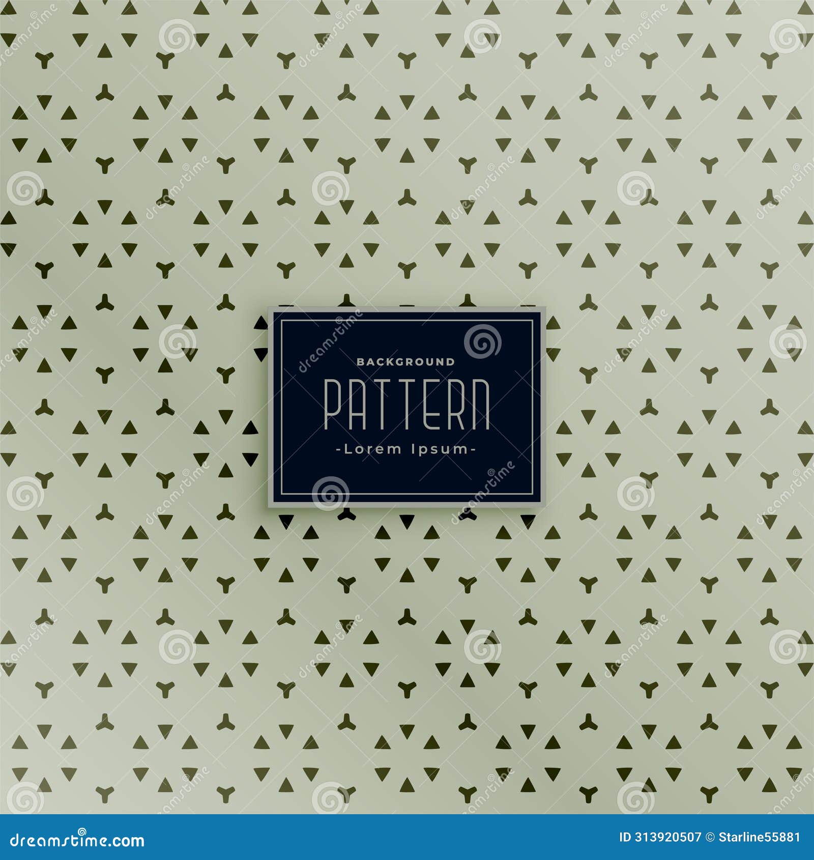 Cute Triangle Shape Pattern Background Design Stock Vector ...