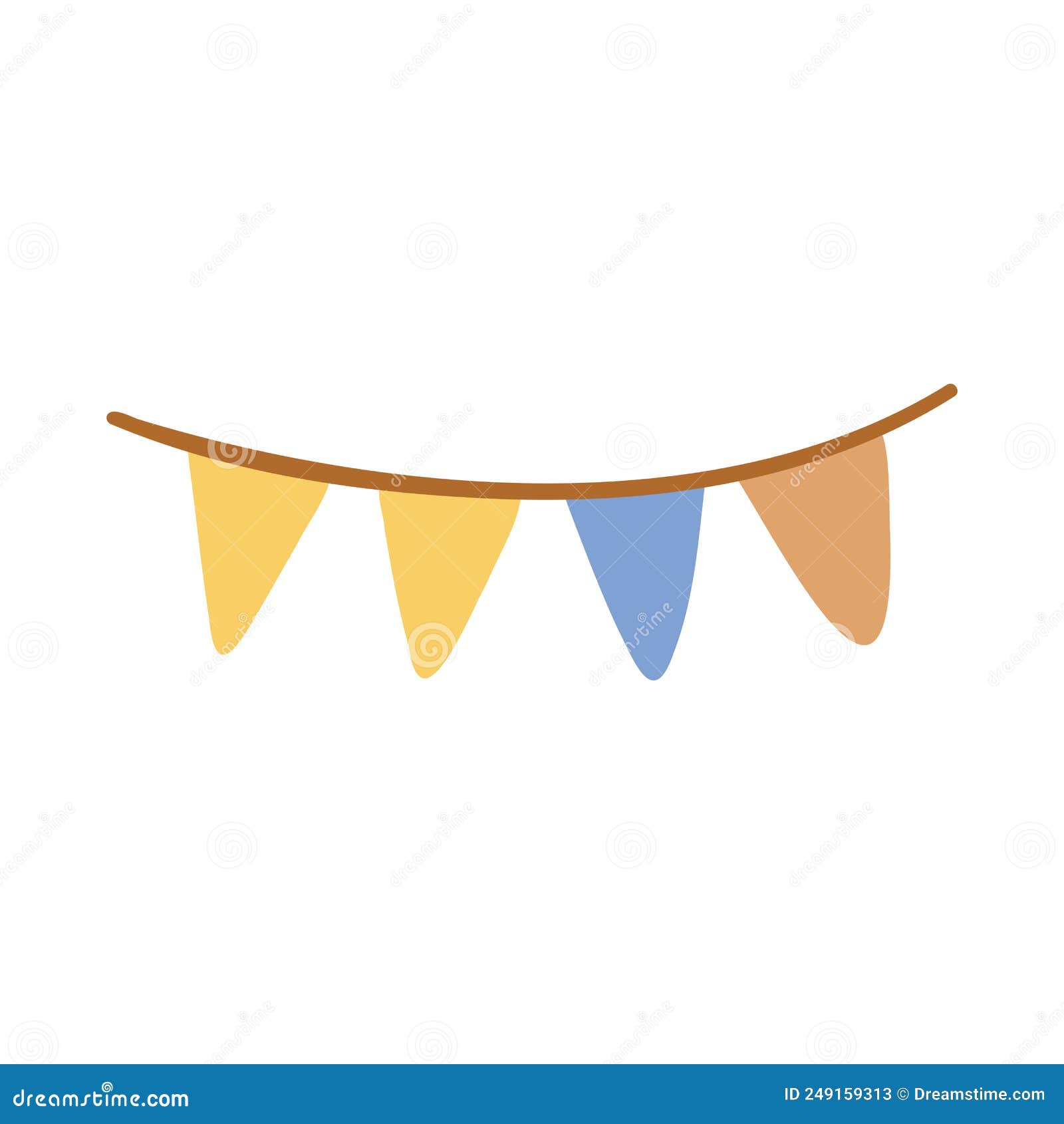 Cute Triangular Yellow Green Fish, Kids Vector Illustration, Cartoon ...