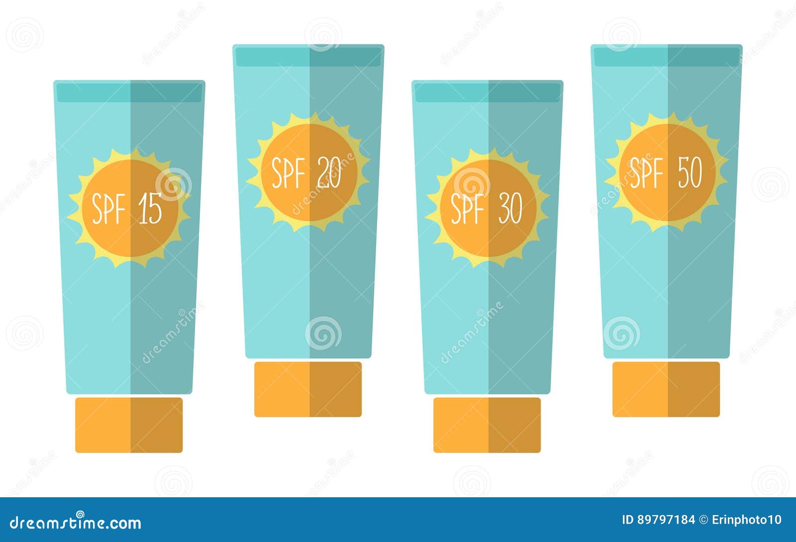 Set Of Sun Protection Factor Icon, Uv Radiation Block Symbol, Sun ...