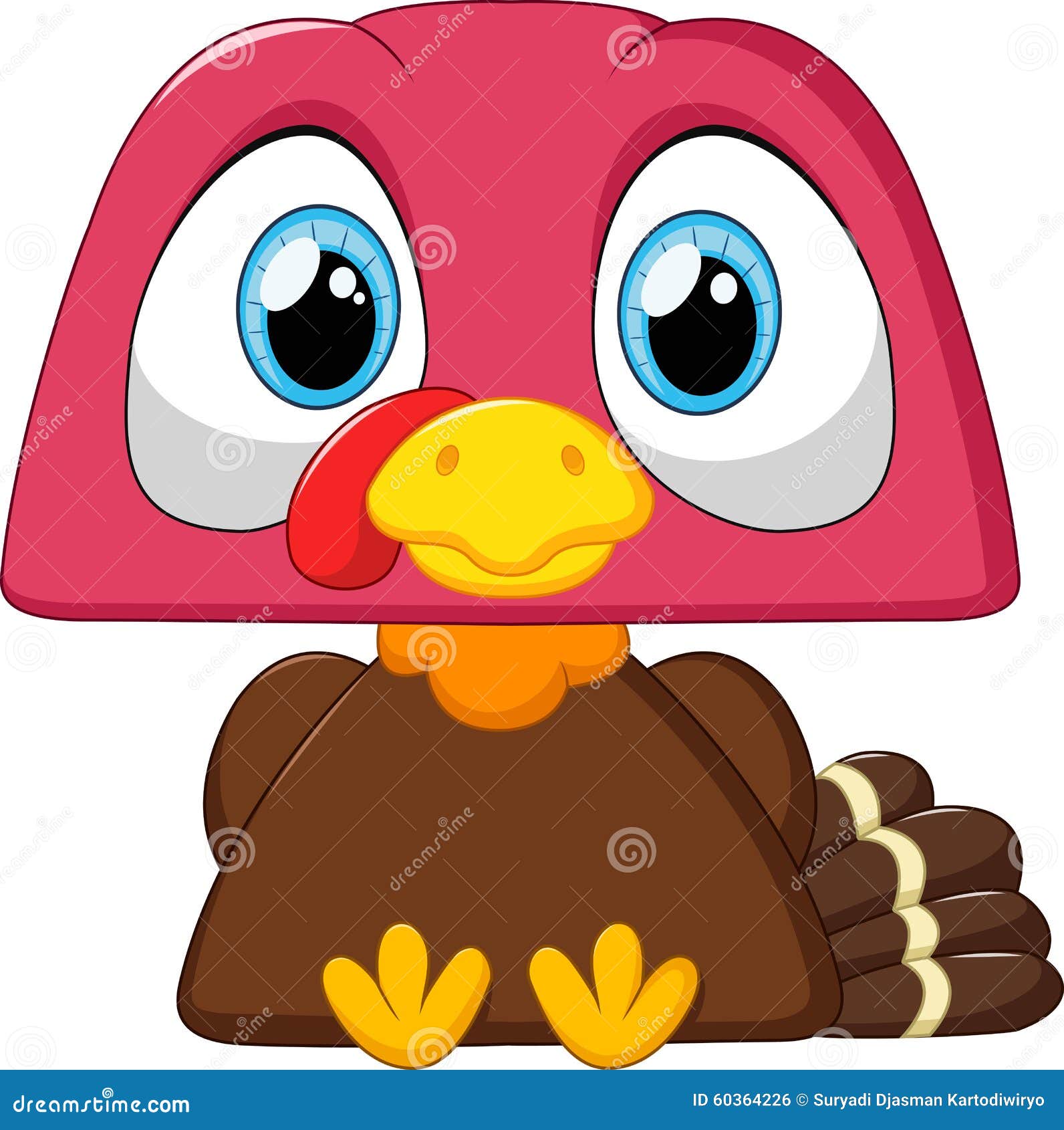 Cute turkey cartoon stock illustration. Illustration of autumn - 60364226