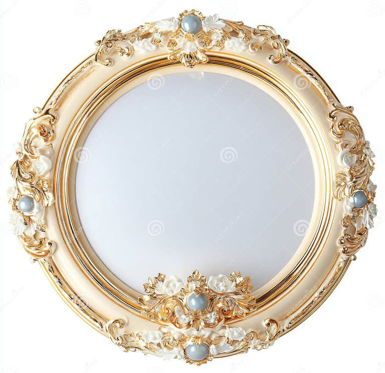 A Cute Turquoise Frame with a White Background Featuring Architecture ...