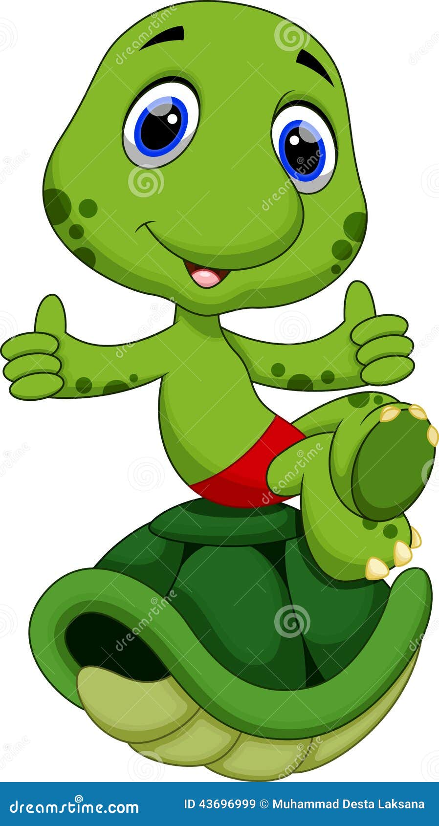 Cute turtle cartoon stock illustration. Illustration of exotic - 43696999