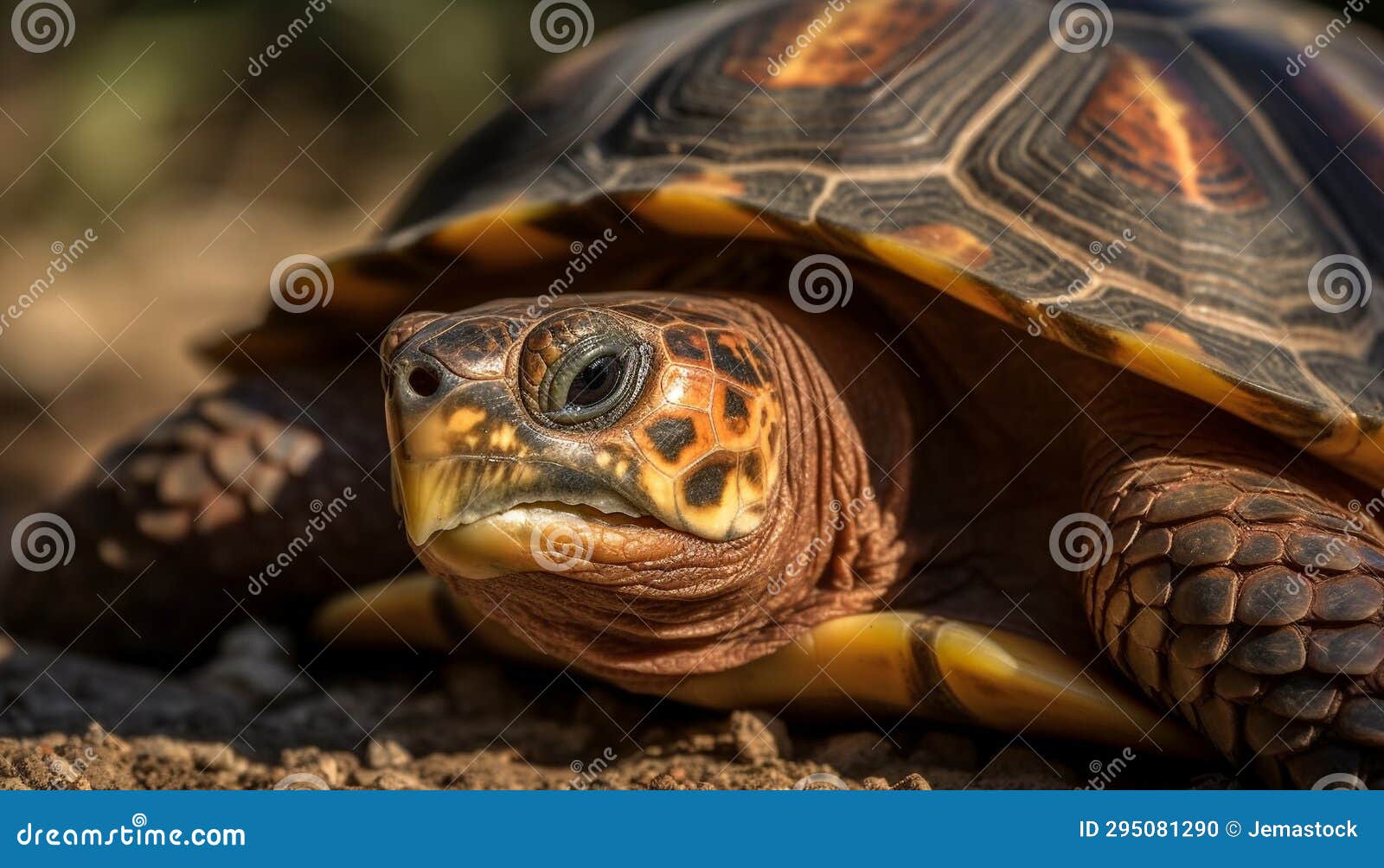 Cute Turtle Crawling, Slow and Steady, in Nature Wild Generated by AI ...