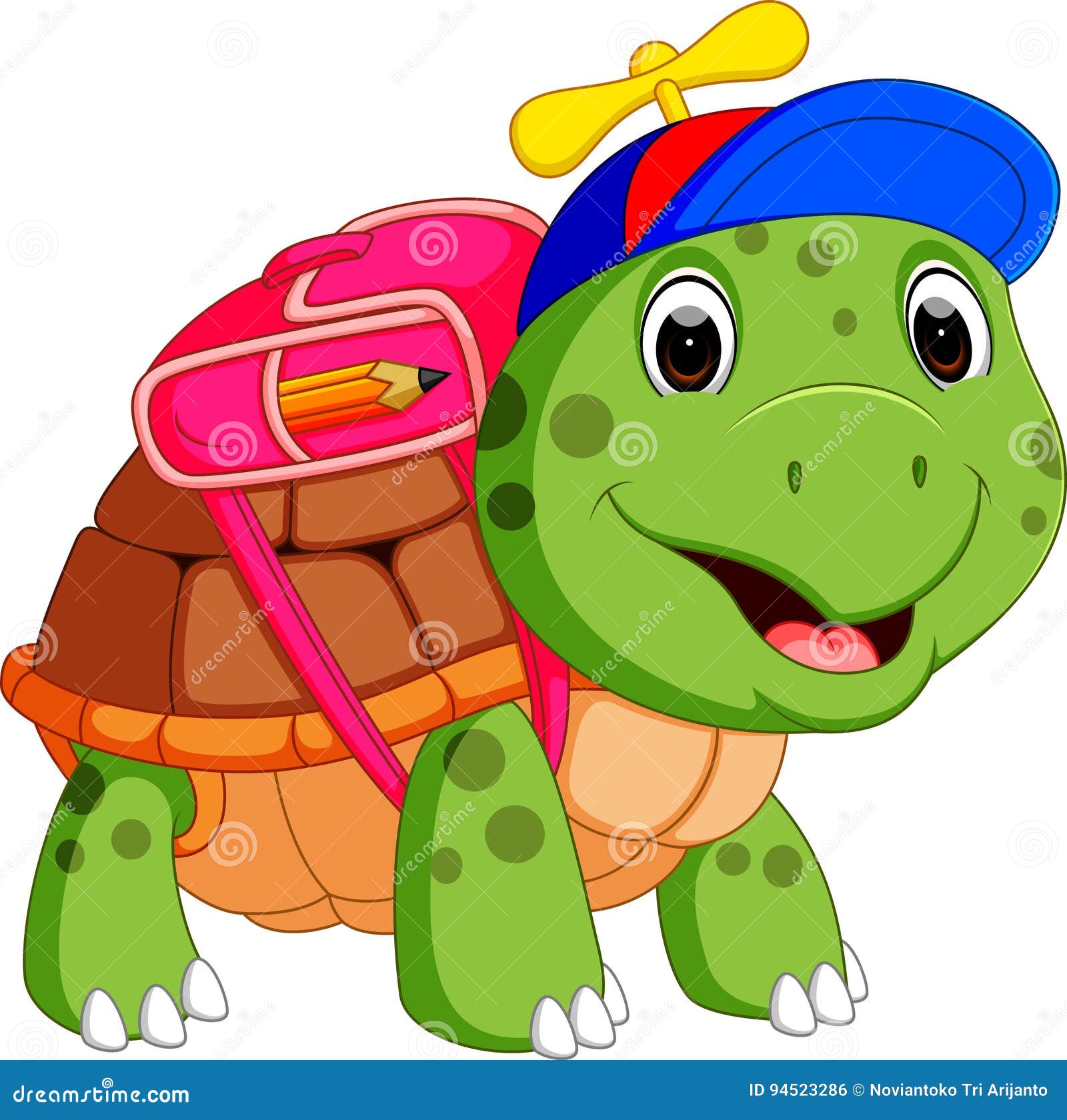 School Turtle Set Cartoon Coloring Page | CartoonDealer.com #47477897