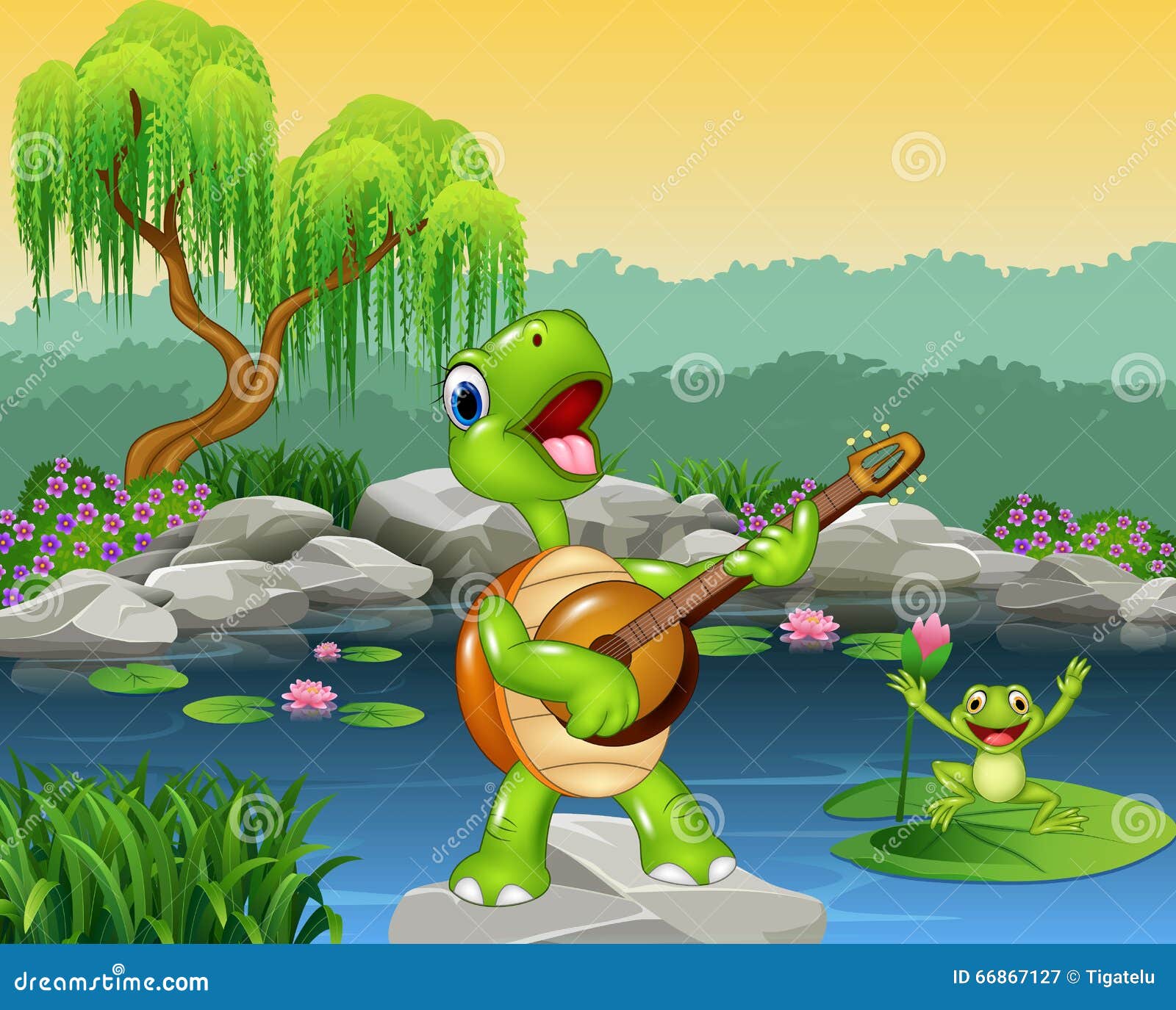 Playing Turtle Stock Illustrations – 466 Playing Turtle Stock ...