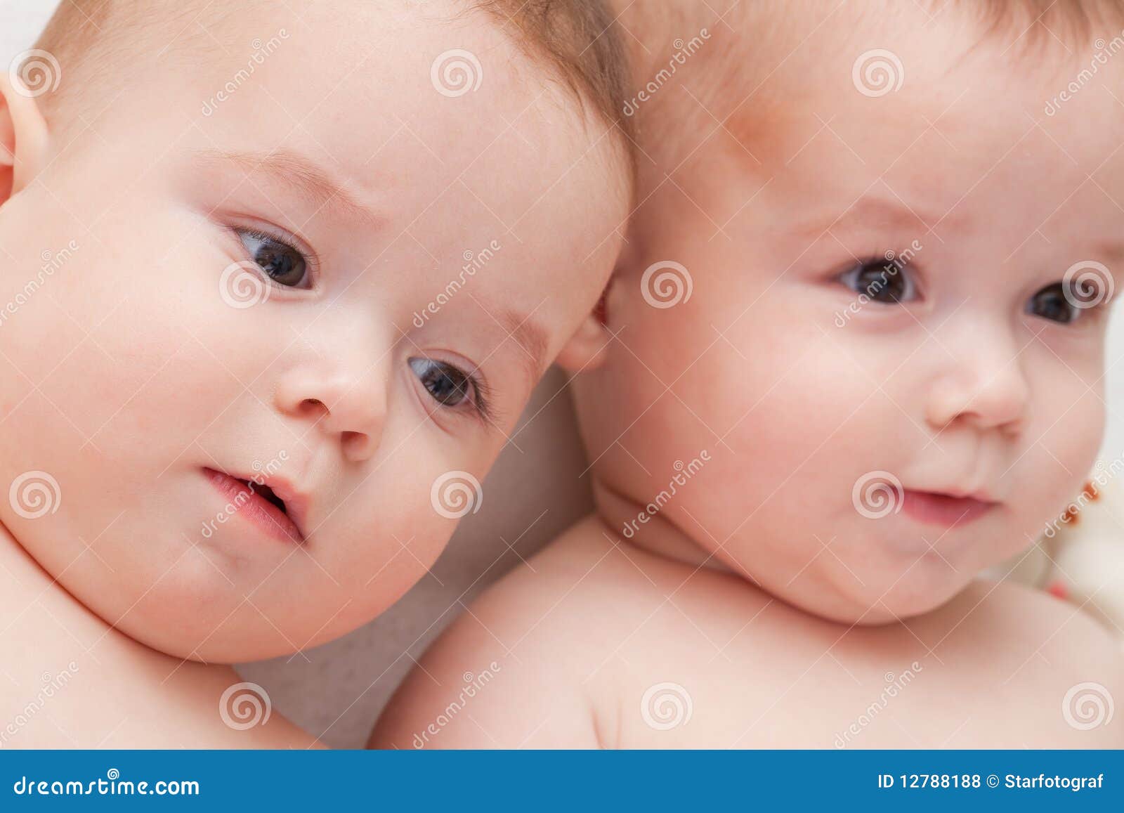 Really cute twins stock photo. Image of newborn, innocent - 12788188